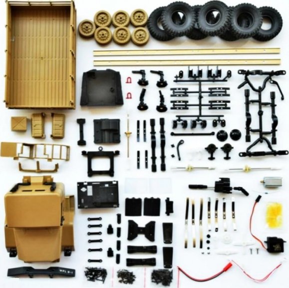 WPL Military truck B-16K 6x6 Kit 1:16 - Zbozi.cz