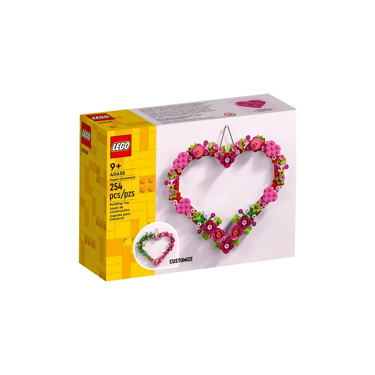 Foto Stavebnice LEGO LEGO 40638 Ozdoba ve tvaru srdce - Zbozi.cz