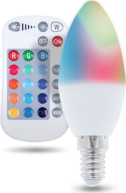 Forever Light LED žárovka E14 5W 230V 250lm 3000K + RGB - Zbozi.cz