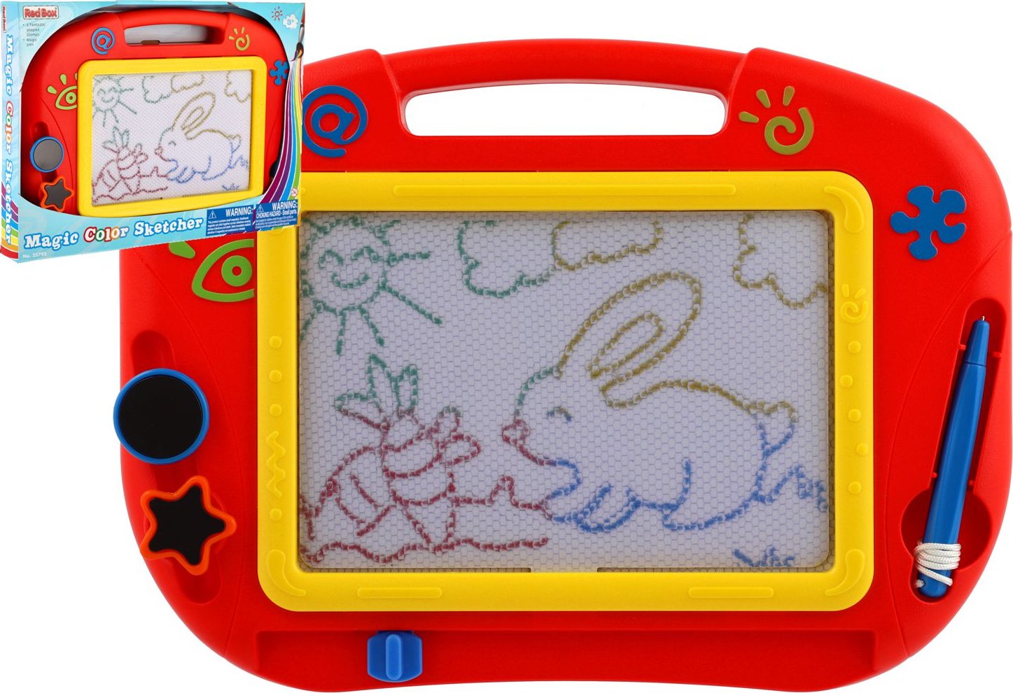 Magic Color Sketcher magnetická tabulka červená - Zbozi.cz