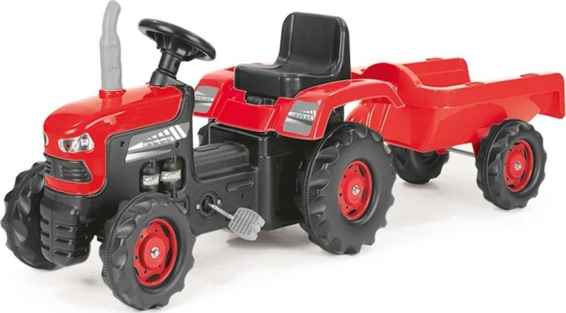 Dolu Šlapací traktor s vlečkou červený od 1 289 Kč - Zbozi.cz