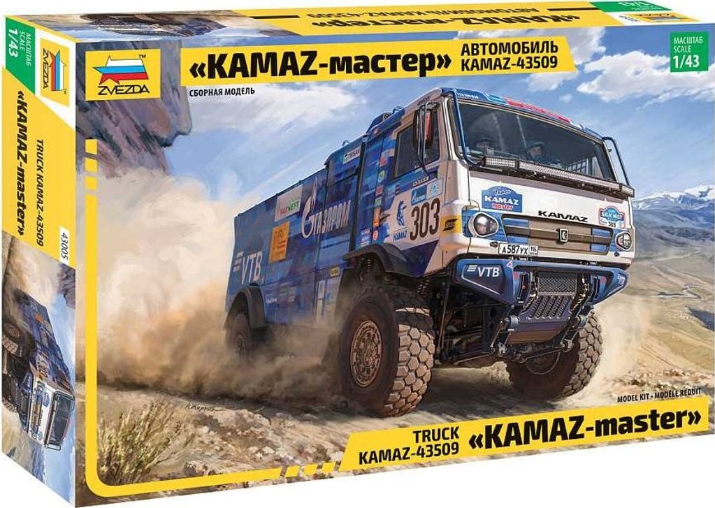 Zvezda Kamaz Rallye Truck 1:43 od 990 Kč - Zbozi.cz