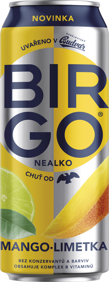 BIRGO Nealko mango/limetka 0,5 l plech od 22 Kč - Zbozi.cz