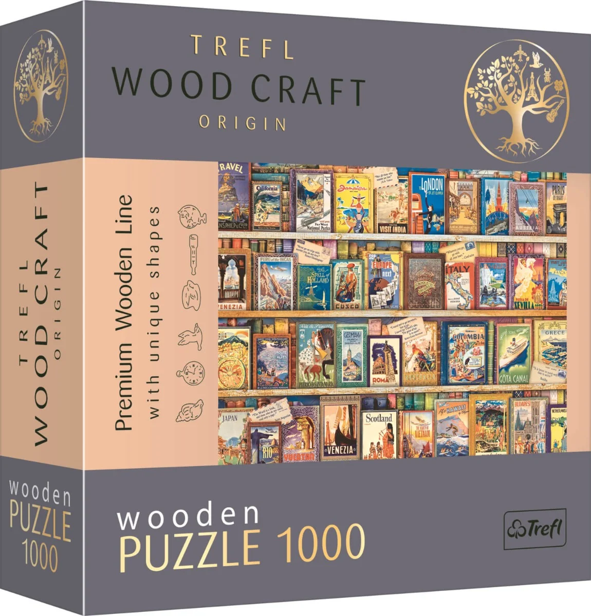 Trefl Wood Craft Origin Průvodci 1000 dílků od 415 Kč - Zbozi.cz