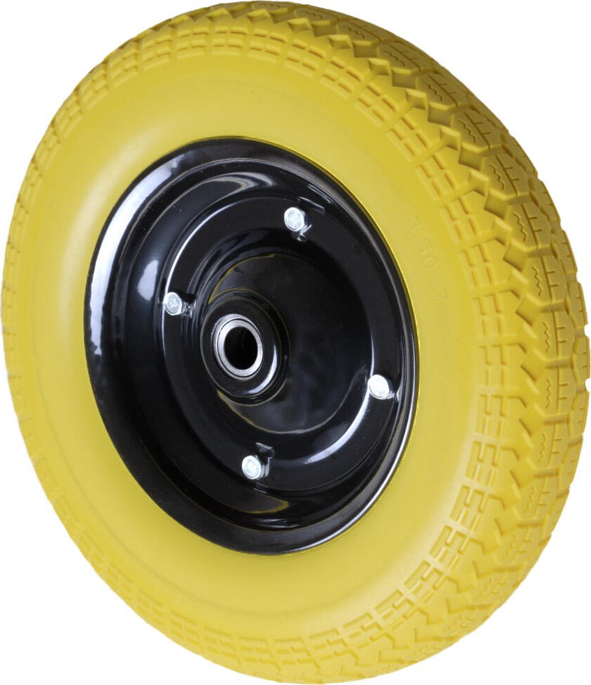 Proteco Plné náhradní kolo k zahradnímu kolečku 60 l žluté - Zbozi.cz