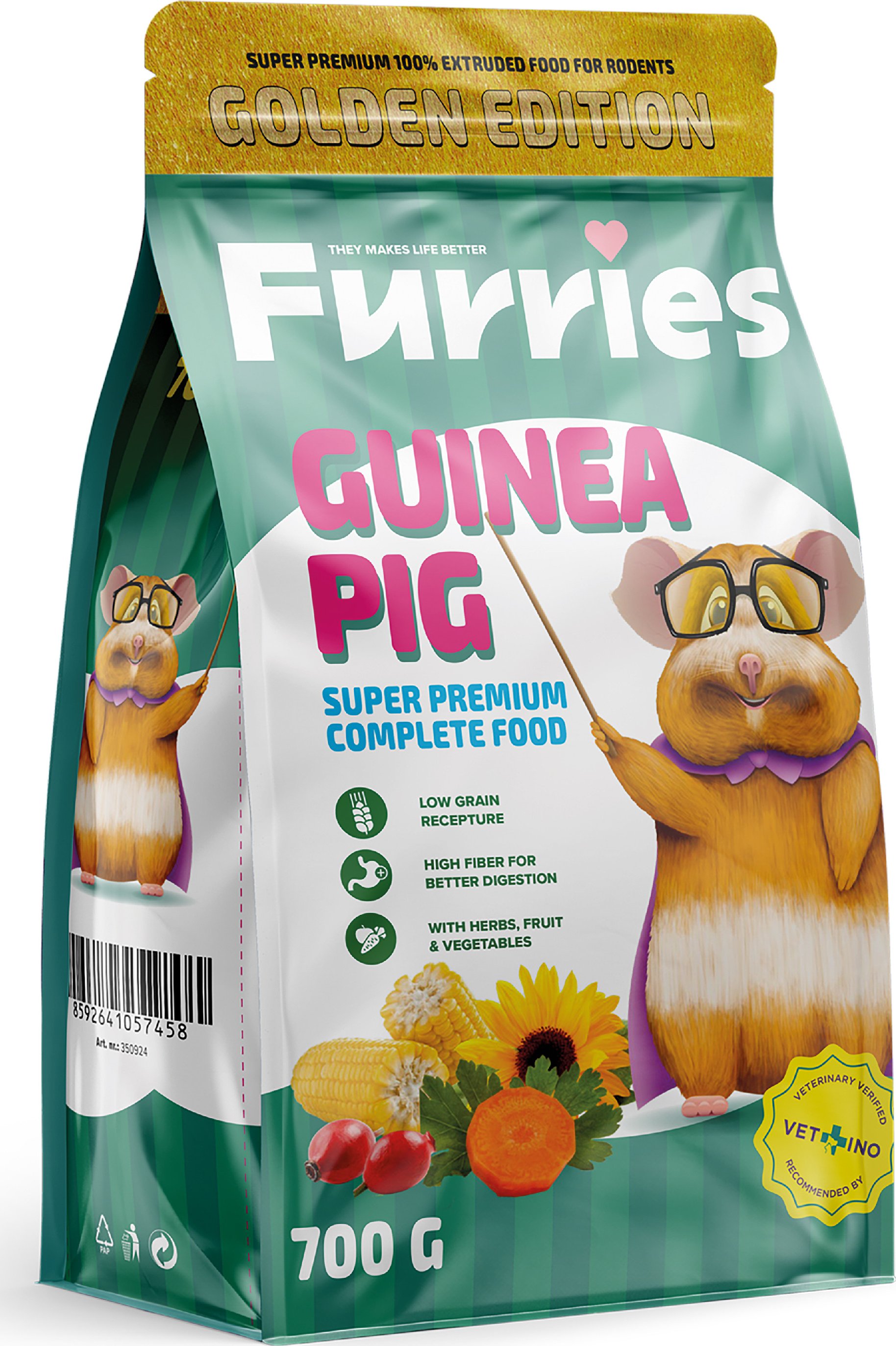 Furries Guinea Pig Super Premium Complete Food extrudované granule pro ...