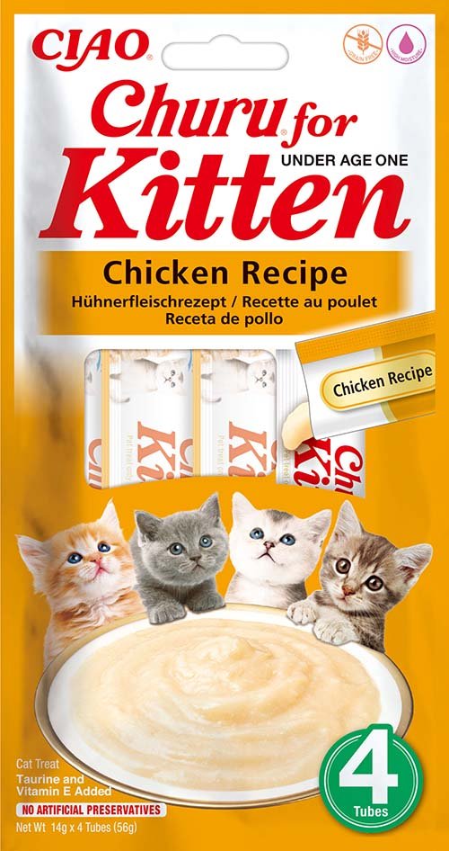 Inaba Ciao Churu Cat Snack for Kitten Chicken Recipe 4x 14 g od 45 Kč ...