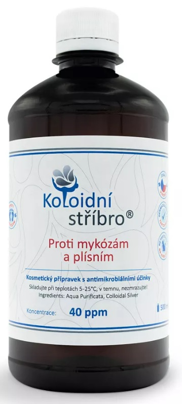 Koloidní stříbro Proti mykózám a plísním sklo 40 ppm 500 ml od 350 Kč - Zbozi.cz