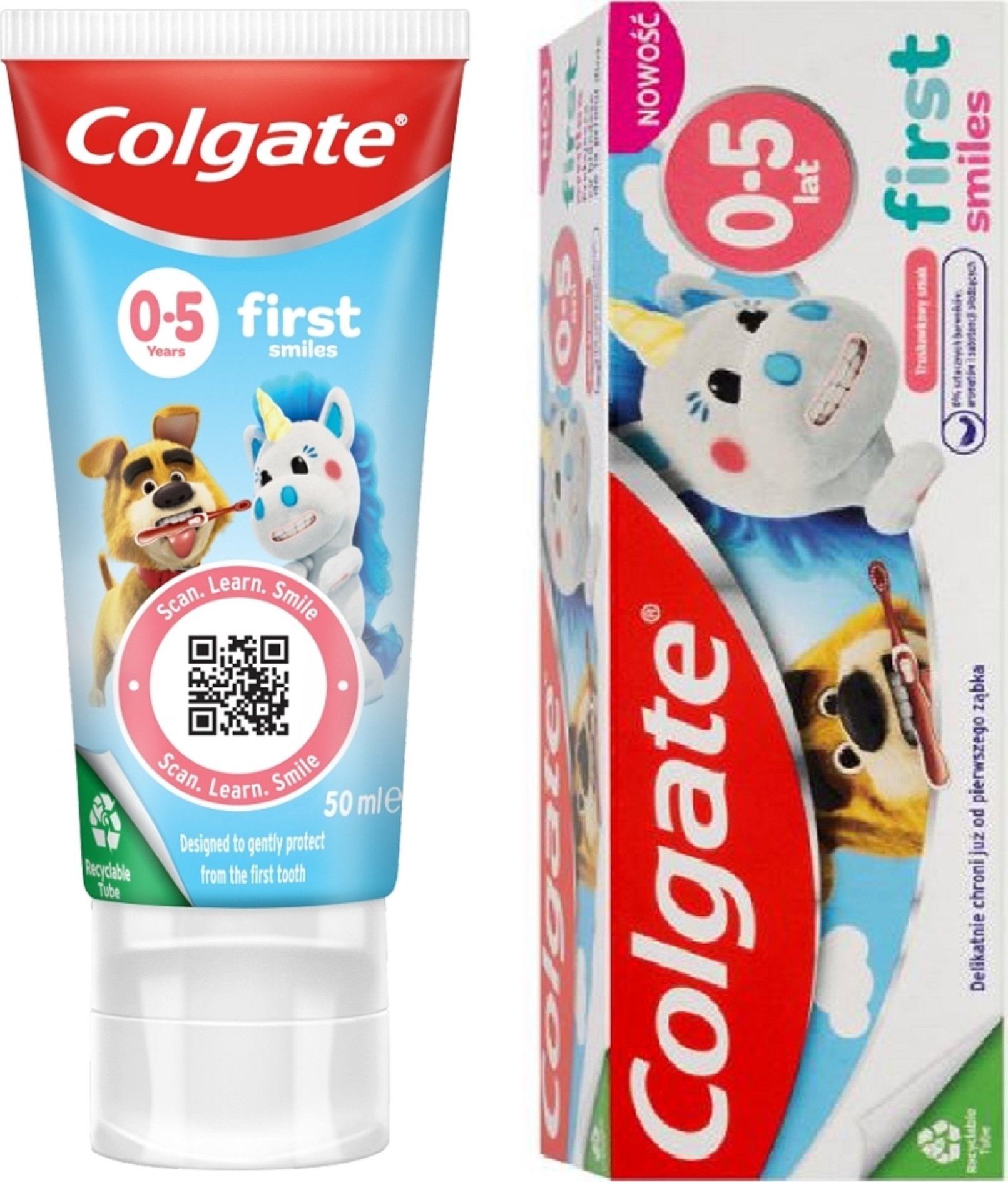 Colgate First Smiles 0-5 let zubní pasta pro děti 50 ml od 40 Kč - Zbozi.cz