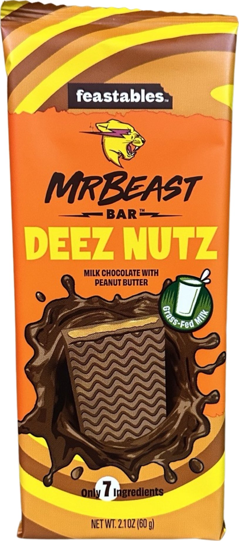 Feastables MrBeast Deez Nuts mléčná čokoláda s náplní z arašídového ...