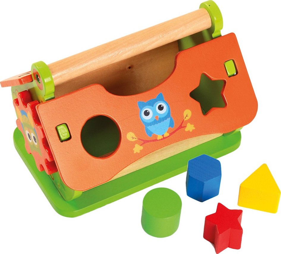 BINO 72439 vkládačka dřevěný domeček 7 dílků od 226 Kč - Zbozi.cz