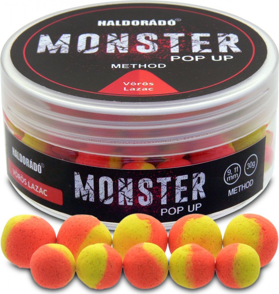 Haldorado Monster Pop Up Method 9/11 mm/30 g červený losos - Zbozi.cz