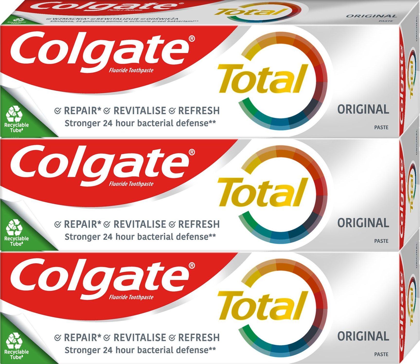 Colgate Total Original 3x 75 ml od 199 Kč - Zbozi.cz