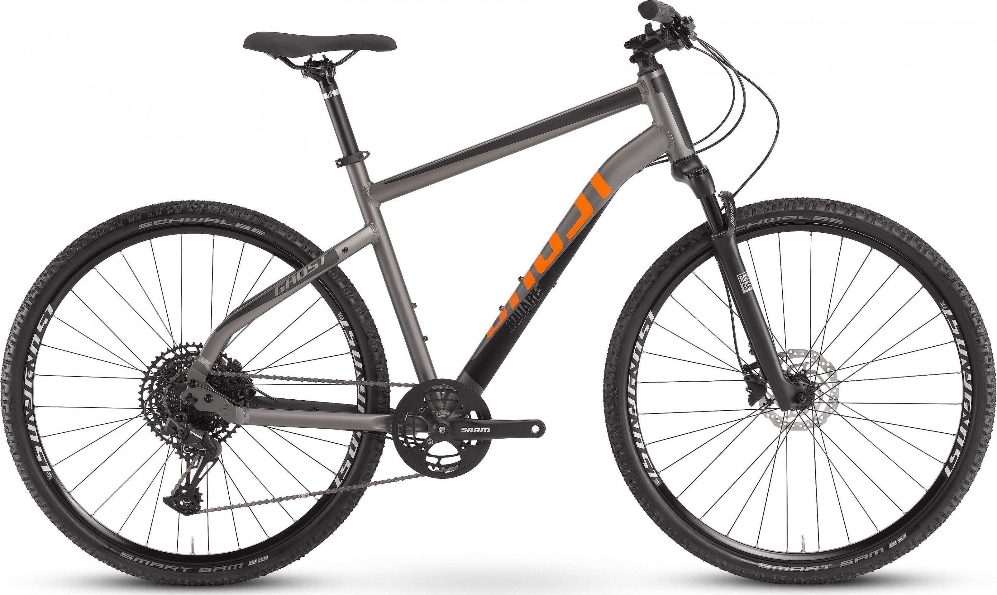 Ghost Square Cross Essential 28" Dark Silver/Midnight Black/Lava Orange ...