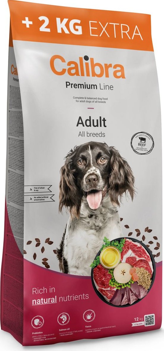 Calibra Dog Premium Line Adult Beef 12 + 2 kg od 772 Kč - Zbozi.cz