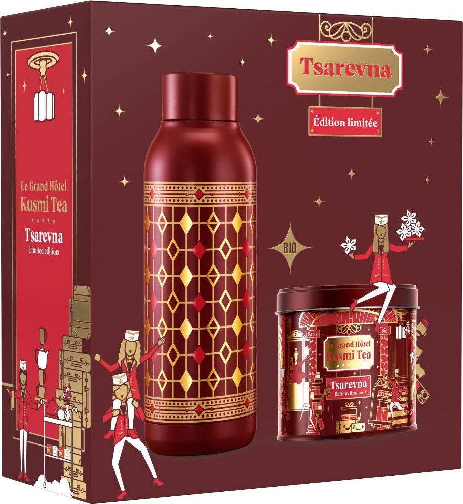 Kusmi Tea Tsarevna BIO 120 g + termoska 510 ml - Zbozi.cz