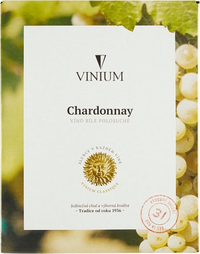 VINIUM Velké Pavlovice Chardonnay 3 l od 165 Kč - Zbozi.cz