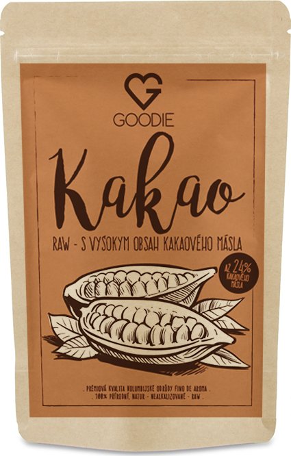 Goodie Kakaový prášek RAW 24 % 120 g od 149 Kč - Zbozi.cz