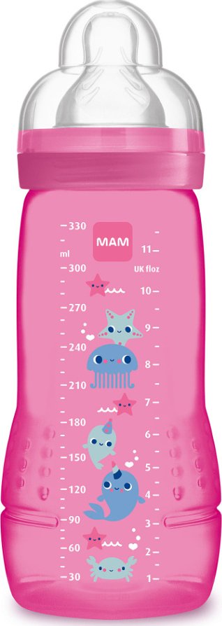 Mam Bottle MAM Easy Active Bottle 11 Oz (2-Count) And Starter Cup (1 ...
