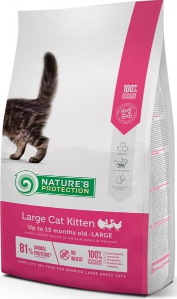 Nature's Protection Cat Dry Large Cat Kitten 2 kg od 360 Kč - Zbozi.cz