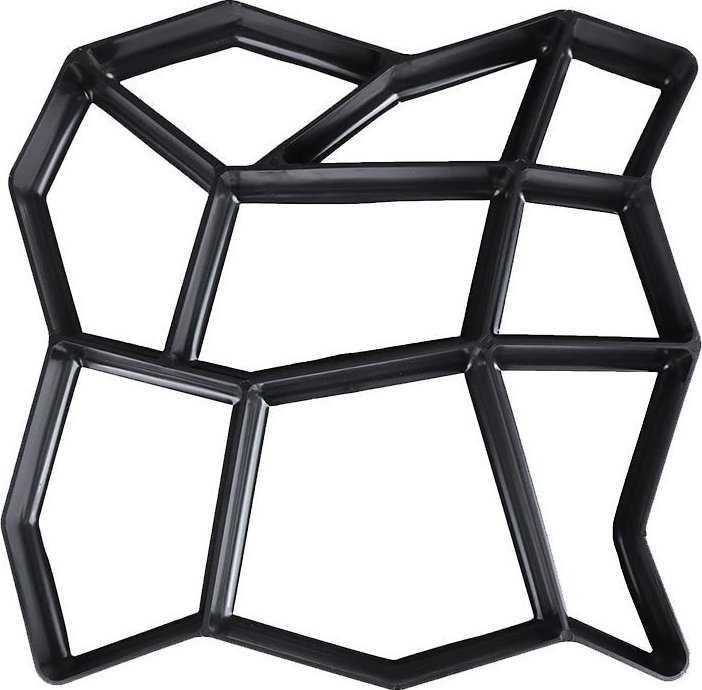 Forma na betonové chodníky plastová černá 40 x 40 x 4 cm - Zbozi.cz