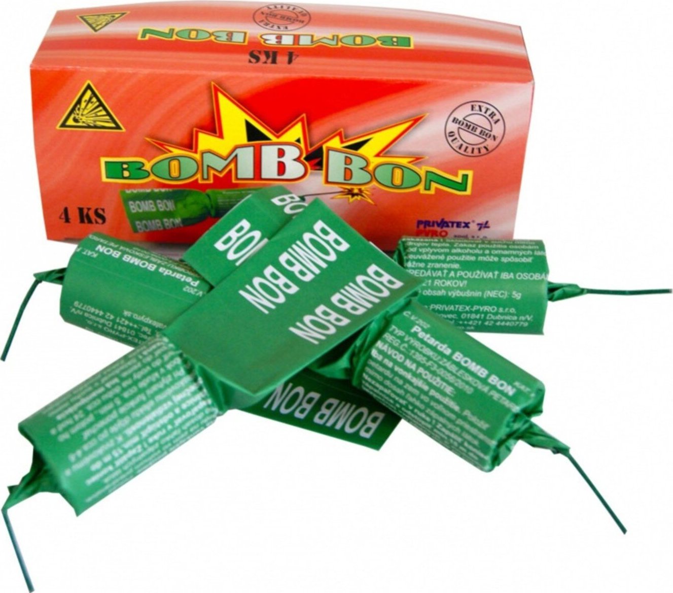 PYRO MORAVIA Petardy Bomb-bon 4 ks od 270 Kč - Zbozi.cz