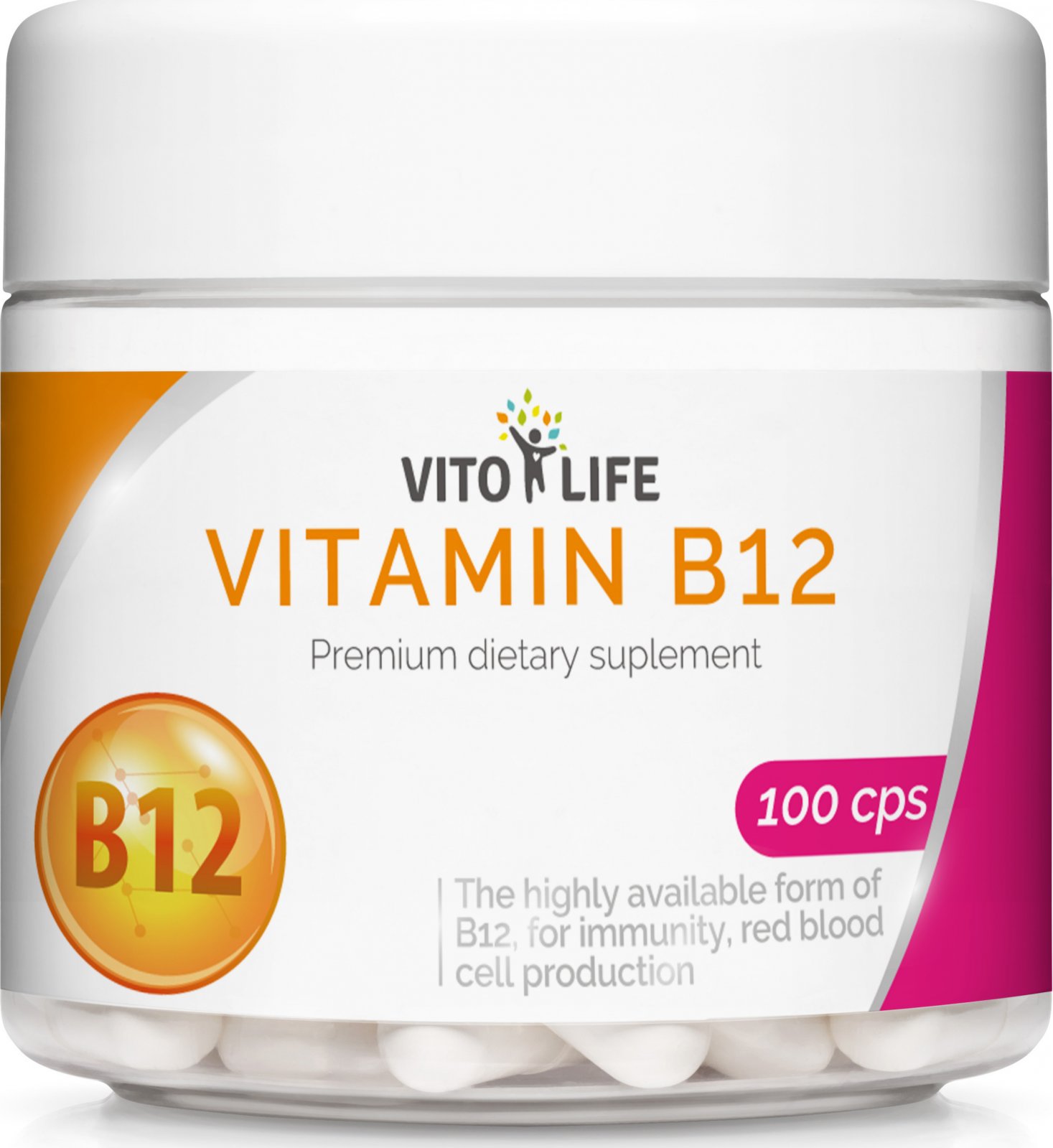 VITO LIFE Vitamin B12 1000 mcg 100 cps. - Zbozi.cz