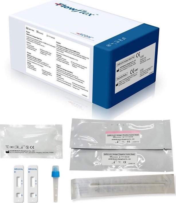 ACON Biotech Flowflex Sars-CoV-2 Antigen Rapid Test 20 ks od 470 Kč ...