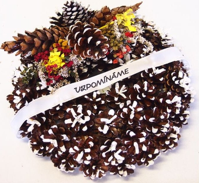 Nohel Garden Vzpomínáme věnec šiškový hřbitovní melírovaný 20 cm od 327 ...