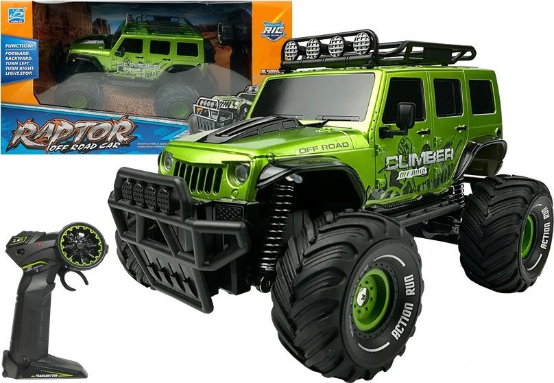 LEAN Toys Jeep Raptor RTR 1:18 zelený - Zbozi.cz