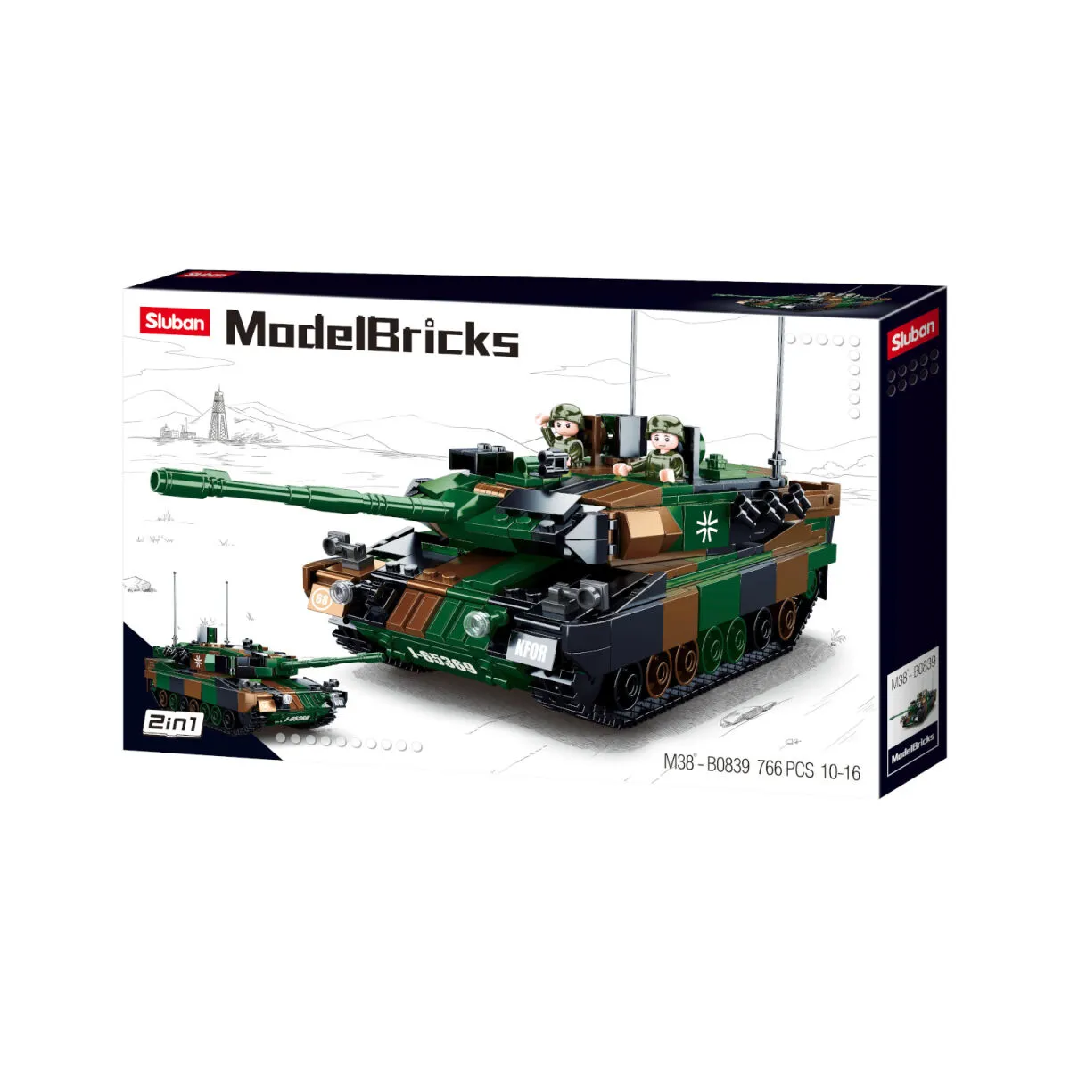 Foto Stavebnice Sluban Sluban Model Bricks M38-B0839 německý bitevní ...