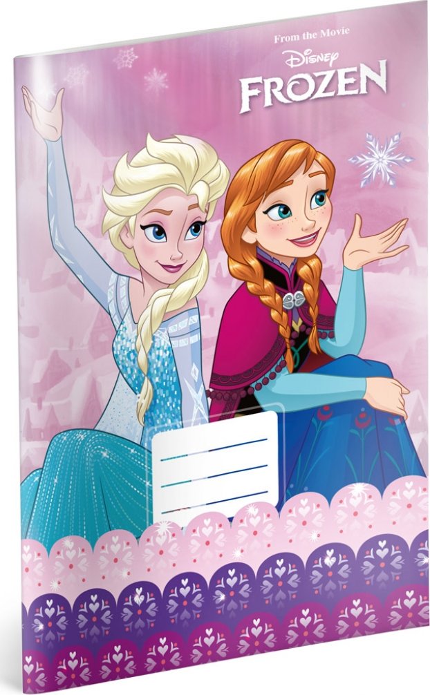 Foto Sešit Presco Group Frozen A4 20 listů nelinkovaný růžový - Zbozi.cz
