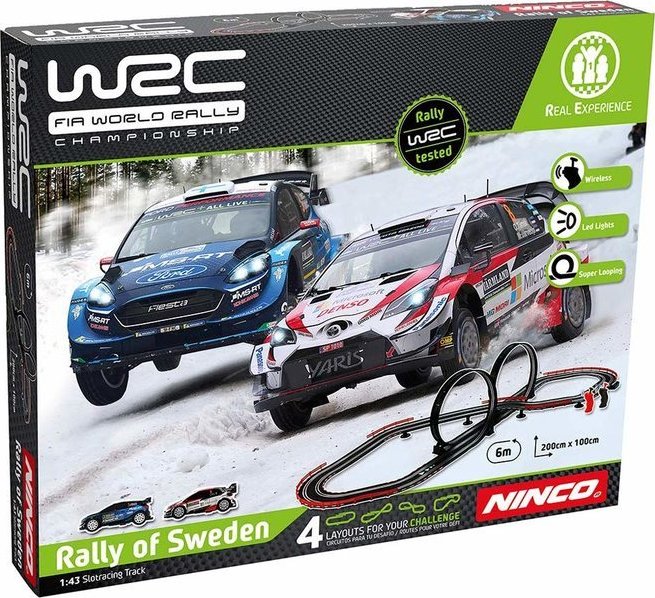Foto Set autodráh Ninco WRC Rally Sweden 1:43 - Zbozi.cz