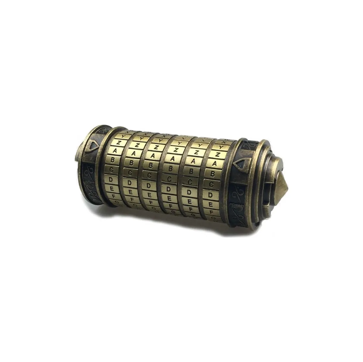 Foto Hlavolam Cryptex Leonardo da Vinci kovový 14 x 5 cm - Zbozi.cz