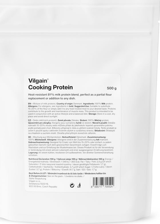 Vilgain Protein na pečení 81 % 500 g od 499 Kč - Zbozi.cz