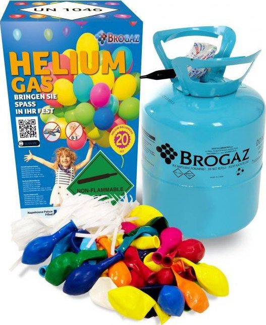 Brogaz Helium do balónků 5 l + 20 ks balónků od 451 Kč - Zbozi.cz