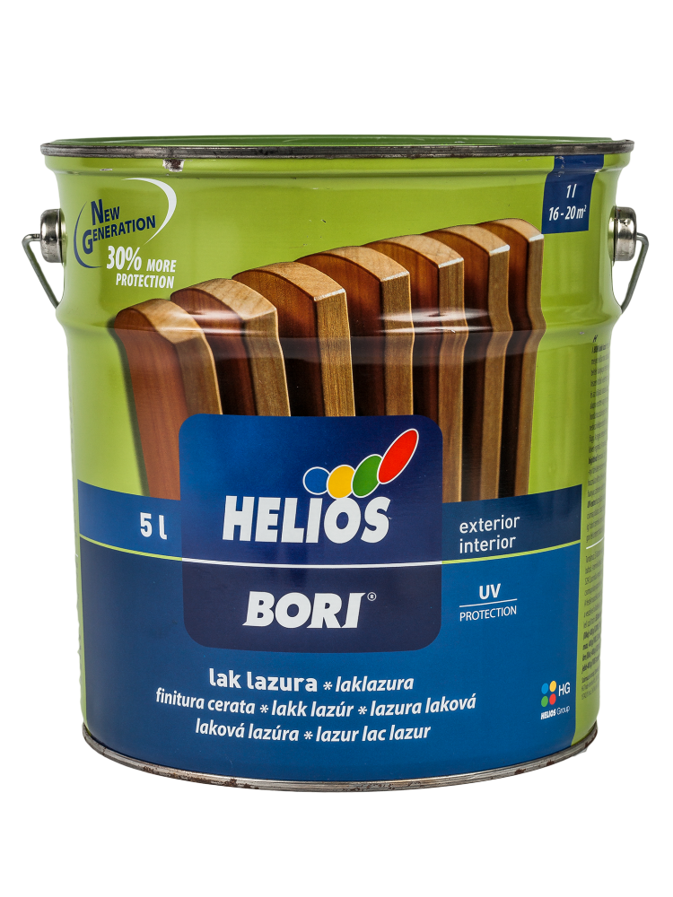 Helios Bori laková lazura 5 l 4 ořech od 1 850 Kč - Zbozi.cz