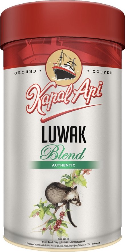 Kapal Api Luwak Cibetková káva 200 g - Zbozi.cz