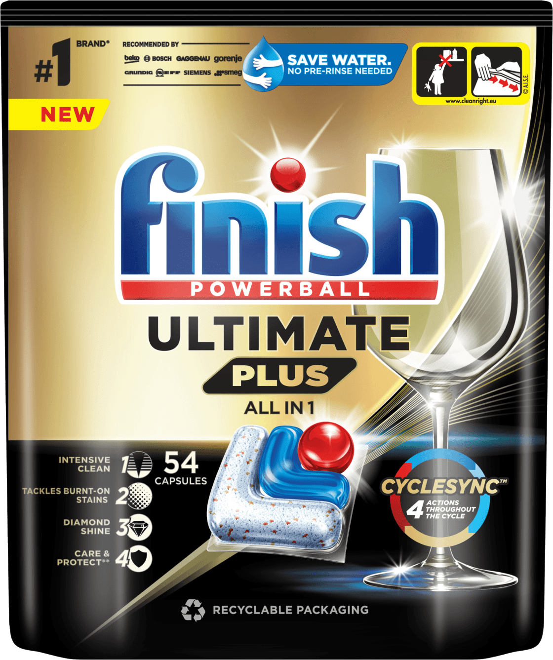 Finish Ultimate Plus All in 1 54 ks od 259 Kč - Zbozi.cz