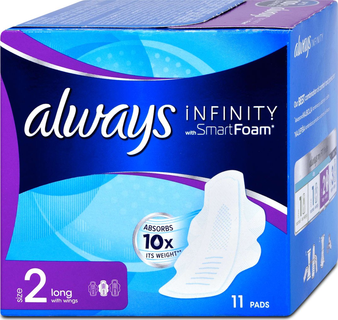 Always Infinity Long Size 2 11 ks od 91 Kč - Zbozi.cz