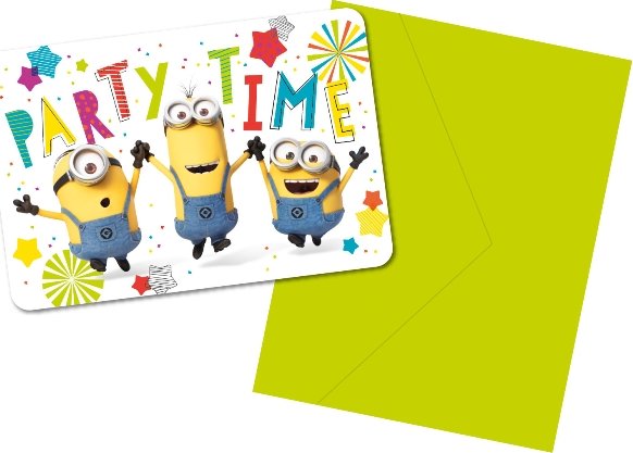 Foto Pozvánka Amscan Párty pozvánky Mimoni 8 ks - Zbozi.cz