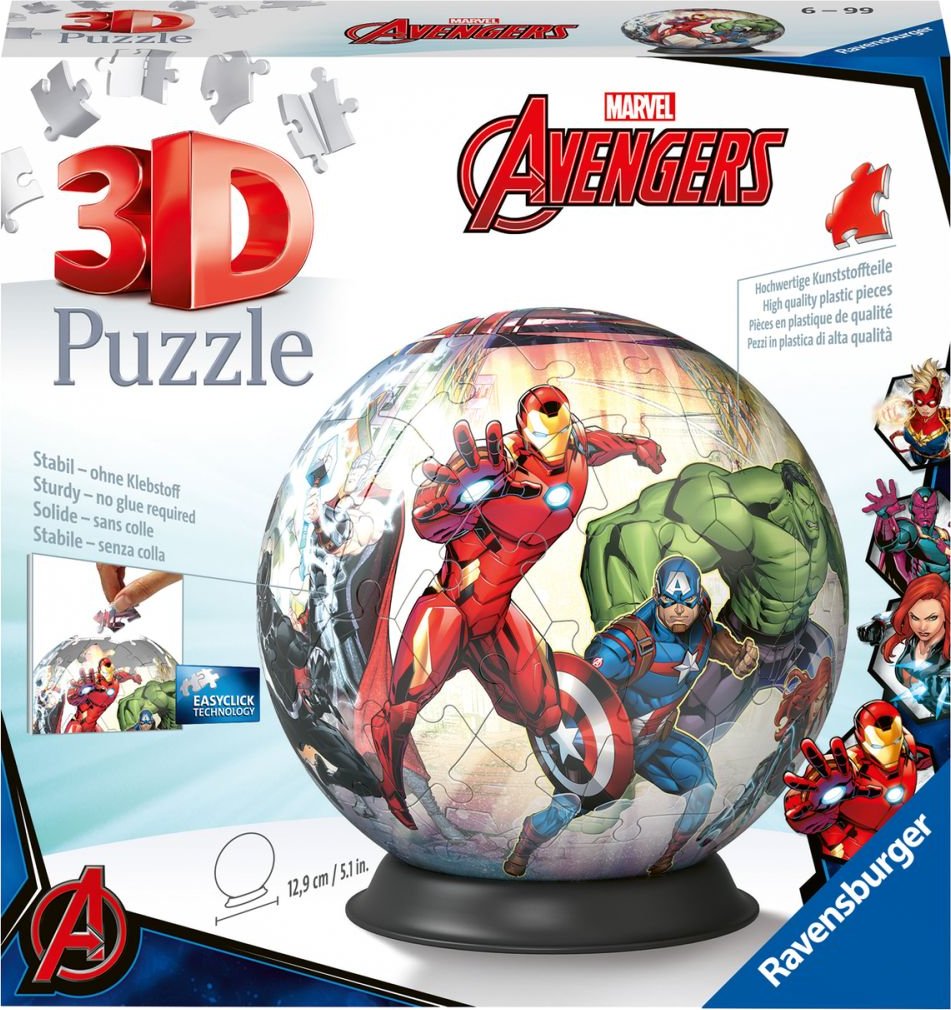Ravensburger 3D Ball Marvel Avengers 72 dílků od 293 Kč - Zbozi.cz