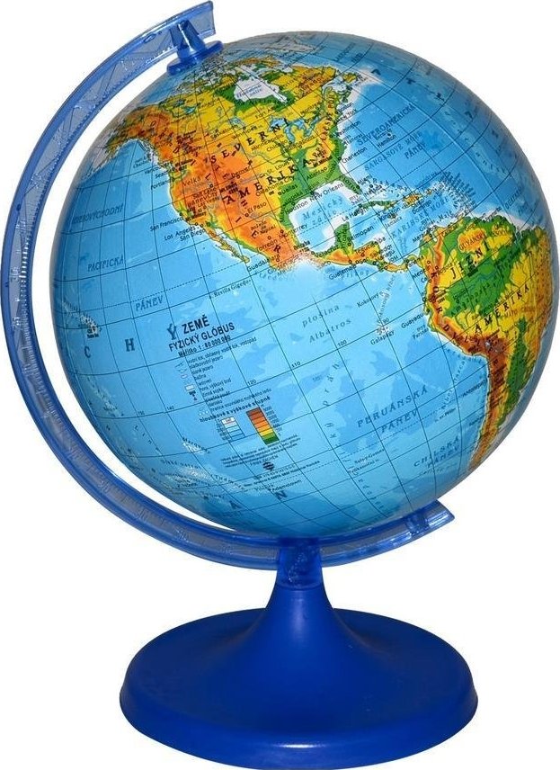 Globus zeměpisný 16 x 23 cm - Zbozi.cz