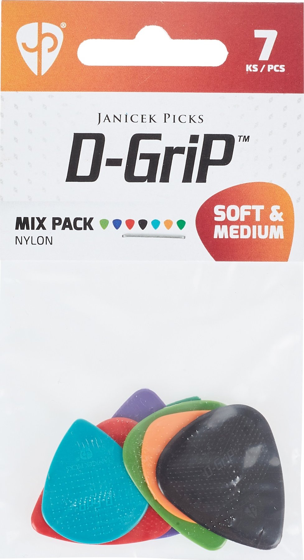 Janicek Picks D-Grip Mix Pack Soft-Medium 7 ks od 165 Kč - Zbozi.cz