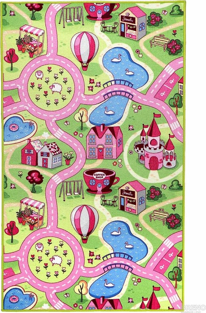 B-Line Sweet Town zelený 100 x 165 cm od 462 Kč - Zbozi.cz