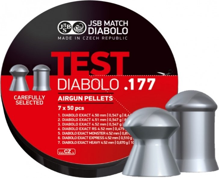 JSB Match Exact Test 4,5 mm 350 ks od 300 Kč - Zbozi.cz
