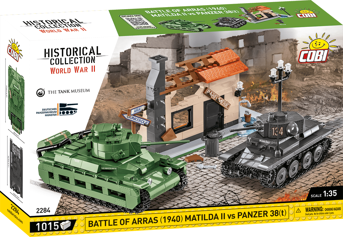 COBI World War II 2284 Battle Of Arras 1940 Matilda II vs Panzer 38(t ...