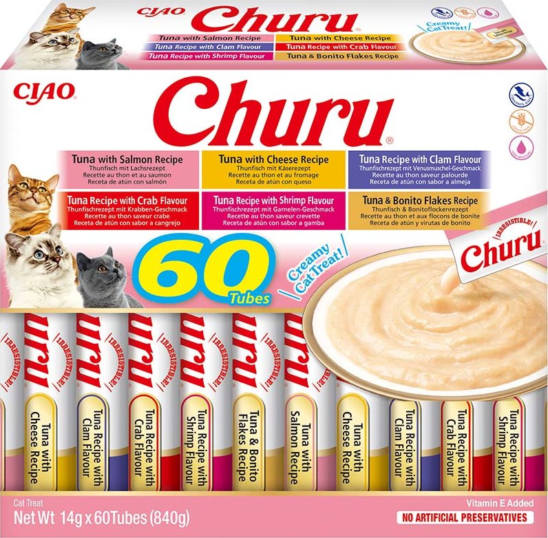 Inaba Churu Cat Box Tuna Variety 60x 14 g od 569 Kč - Zbozi.cz