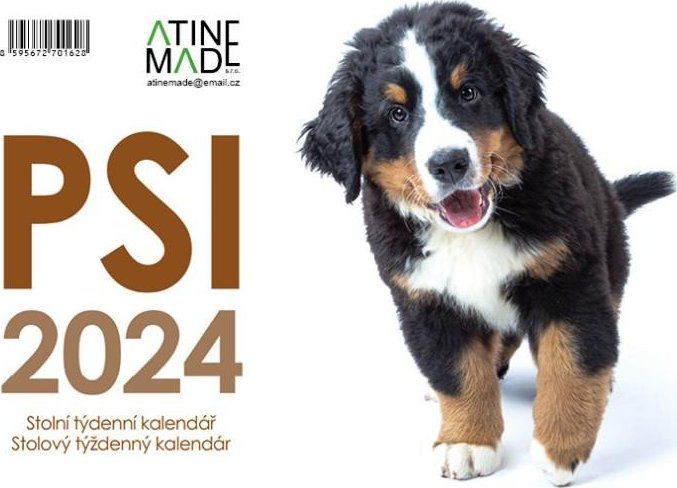 Atinemade Stolní kalendář Psi 2024 - Zbozi.cz