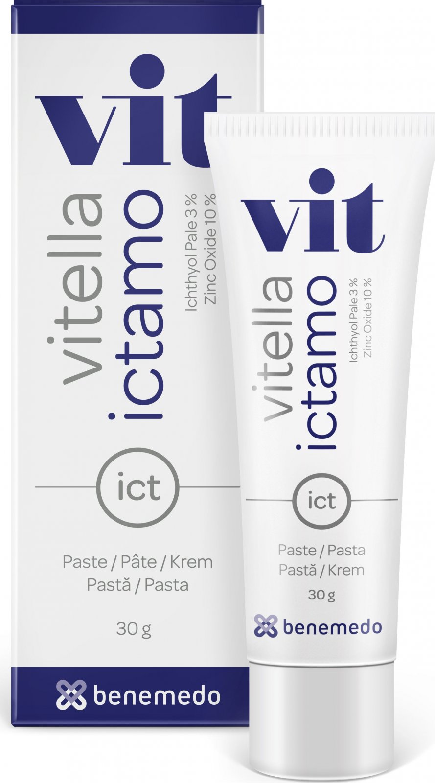 Benemedo Vitella Ictamo pasta s bílým ichthyolem 30 g od 203 Kč - Zbozi.cz